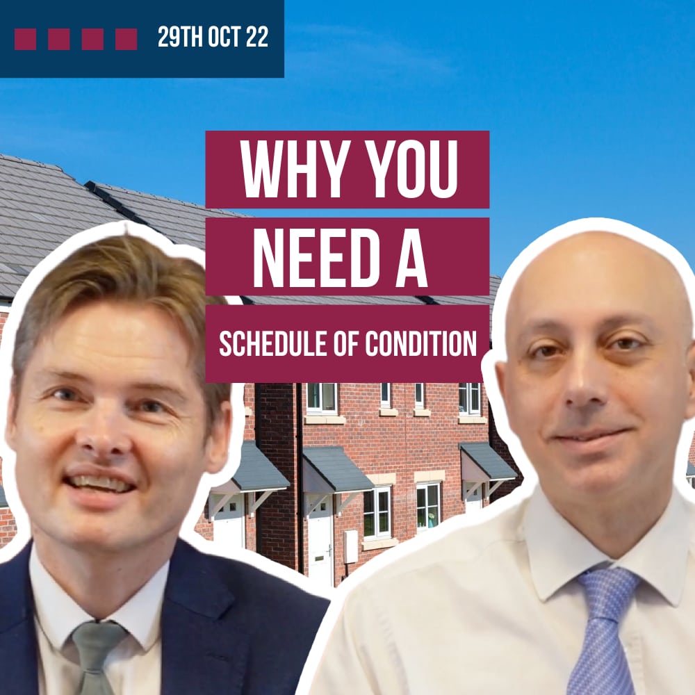 Why You Need A Schedule Of Condition: October 2022 | David Clarke ...